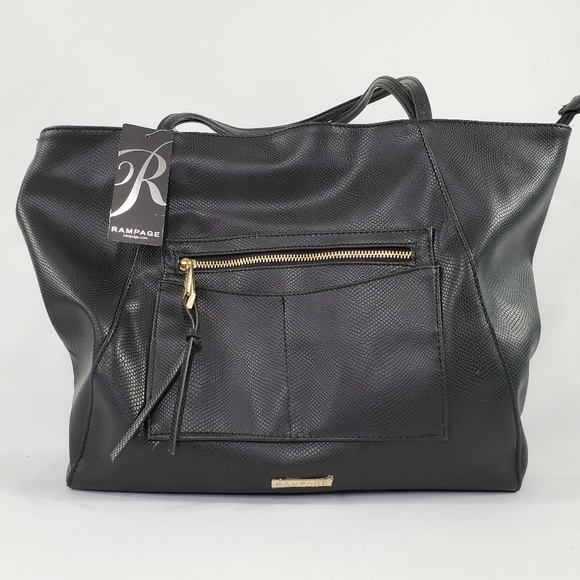 Rampage | Bags | Rampage Black Shoulder Bagtote Nwt | Poshmark
